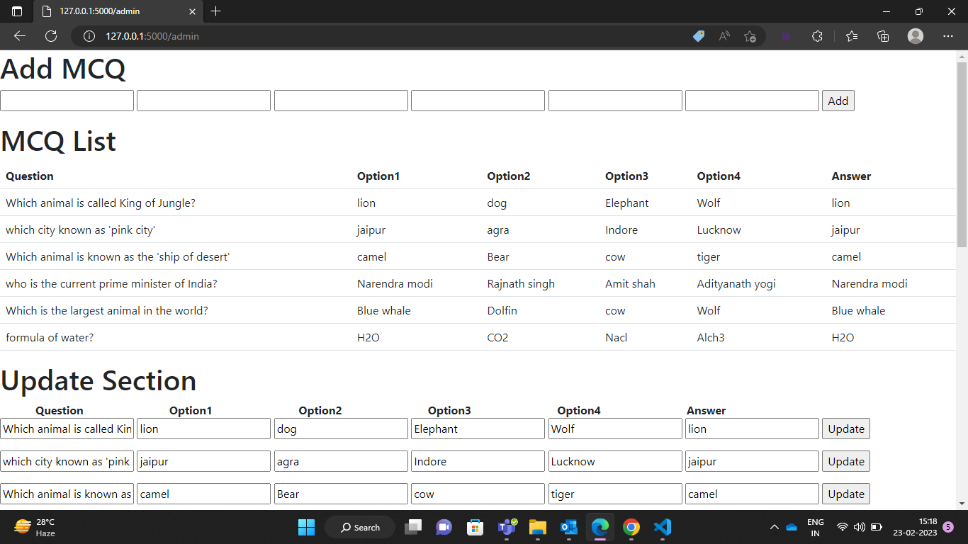 GitHub - ThakurVikrant/quiz_project2-main