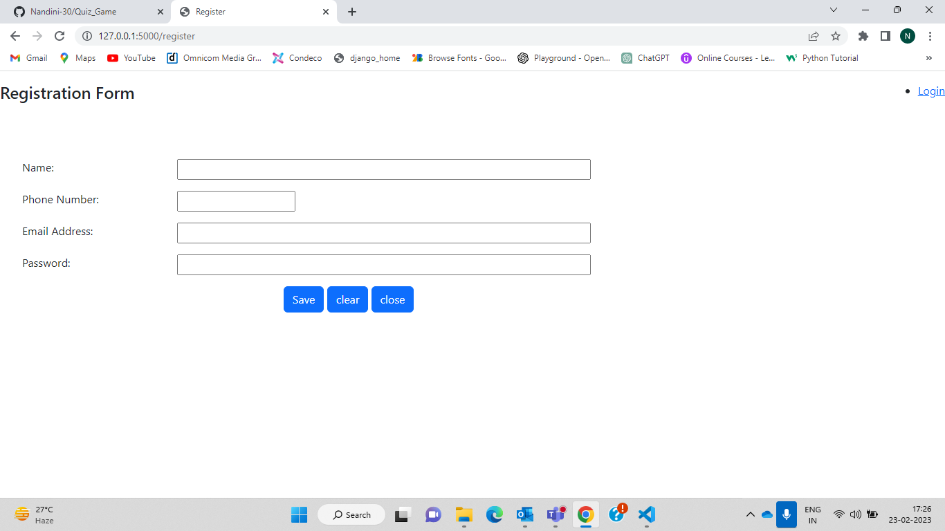GitHub - Nandini-30/Quiz_Game