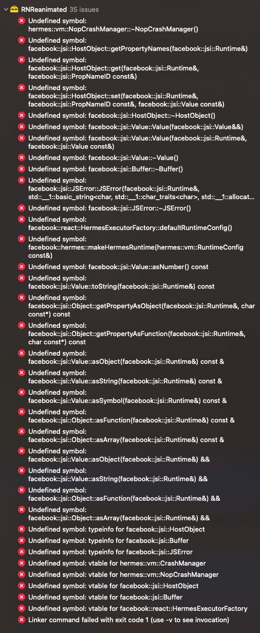 JSI-related Xcode build errors upon installation of 2.14.4 (Brownfield) · Issue #4543 · software ...