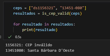 GitHub - lyipef/valid_cep_city: """ Checks if a ZIP code is valid and returns the corresponding ...