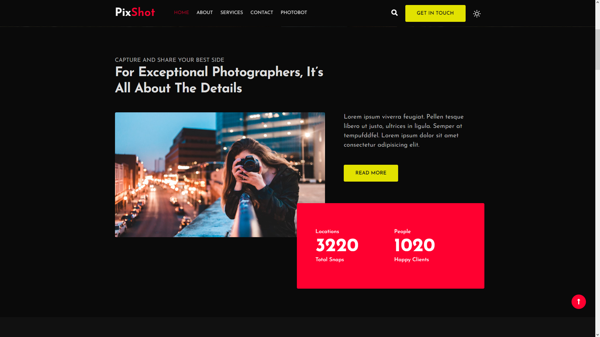 GitHub - shaheena039/PIXSHOT: My Final Project of FRT