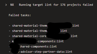 "Failed tasks" logging as Azure DevOps errors "##[error]Failed task ...." · Issue #16456 · nrwl ...