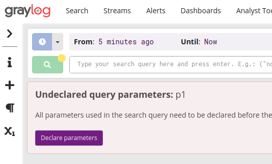 Undeclared parameter error persists · Issue #12261 · Graylog2/graylog2-server · GitHub