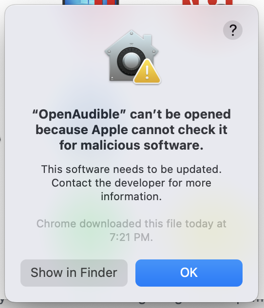 JavaApplicationStub quit unexpectedly · Issue #1082 · openaudible/openaudible · GitHub