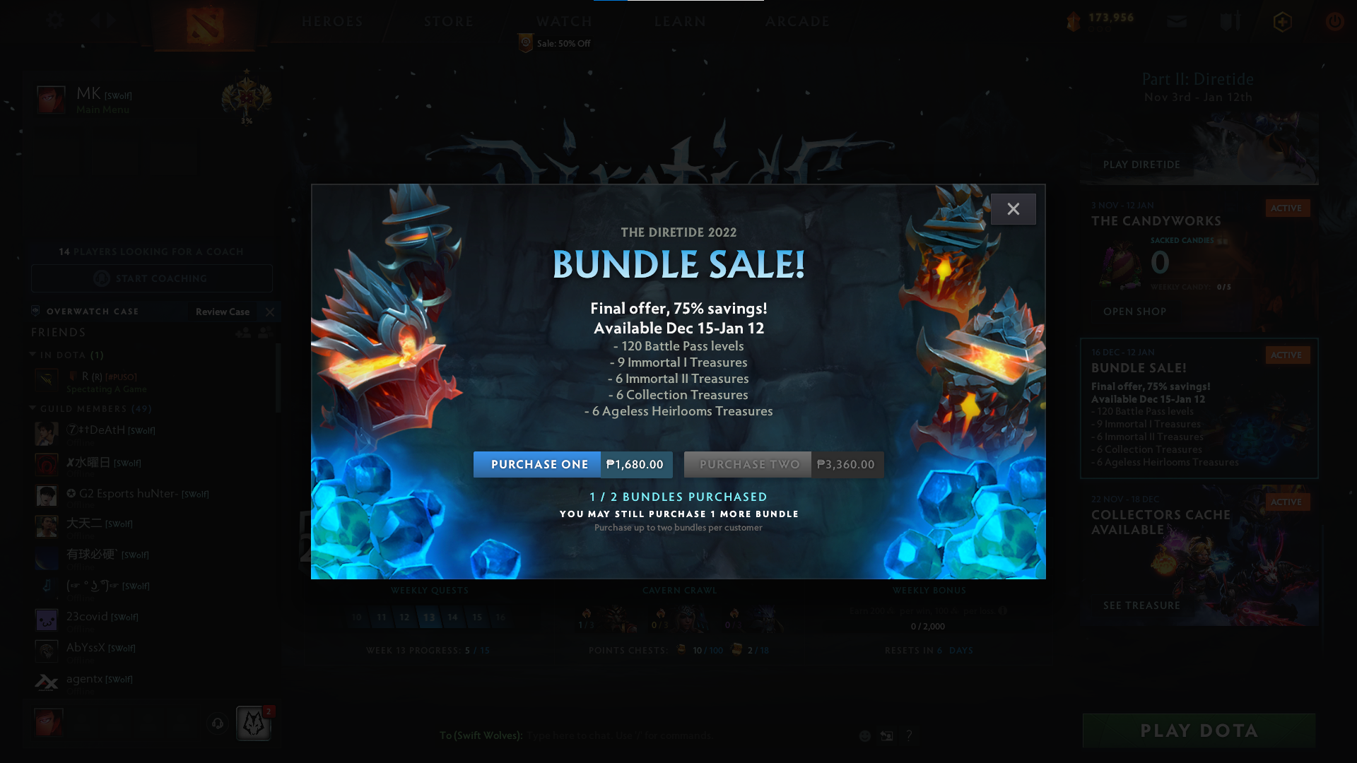 The Diretide 2022 Bundle Sale Dec 15 - Jan 12 · Issue #5998 ...