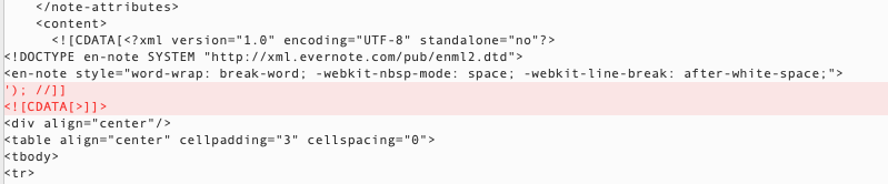 Evernote Export Bug Notes Can Occasionally Contain Bogus Cdata Section · Issue 25
