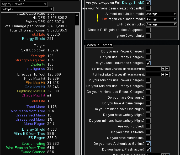 ES/Evasion Regen Mastery - Burst/Average healing is incorrect · Issue #2130 · Openarl ...