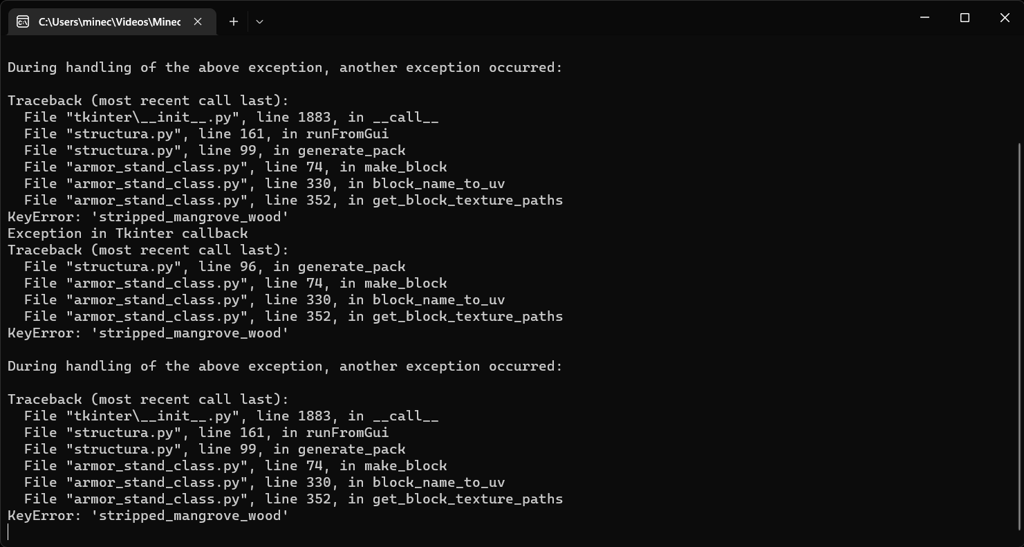 Mangrove Stripped Logs error · Issue #146 · RavinMaddHatter/Structura ...
