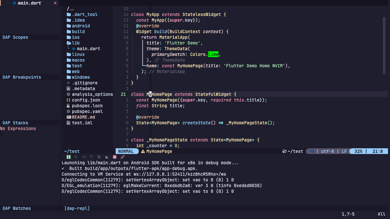 [issue] Flutter Run With Visual Log Not Shown · Issue 212 · Akinsho Flutter Tools Nvim · Github