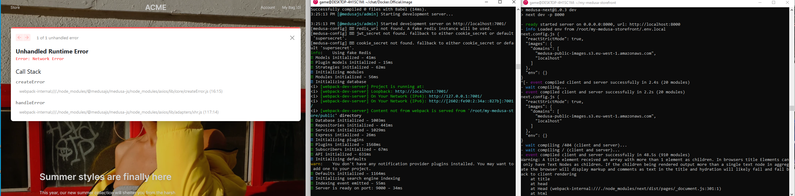 Unhandled Runtime Error · Issue #4412 · medusajs/medusa · GitHub