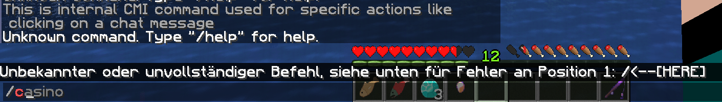 Internal CMI command message /c · Issue #5550 · Zrips/CMI · GitHub