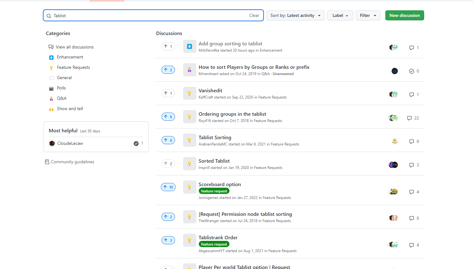 Add group sorting to tablist · Zrips CMI · Discussion #7695 · GitHub