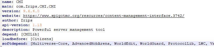 Multiverse Core is Loading after CMI pls readd it to Softdependencies instead of load-before ...