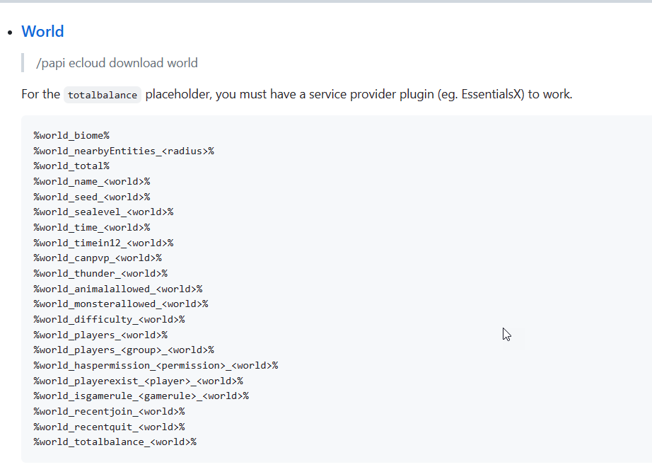 INFO - On The ECloud of the PAPIsite a placeholder is missing · Issue #14 · WickyPlays/World ...