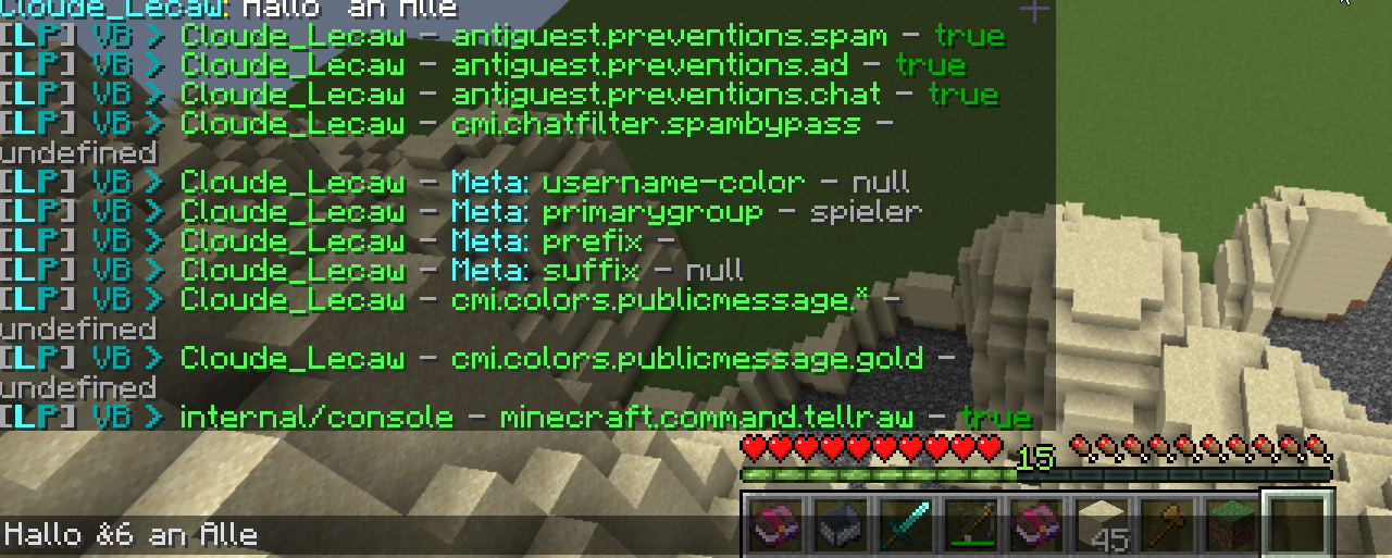 ChatColor block · Issue #3461 · Zrips/CMI · GitHub