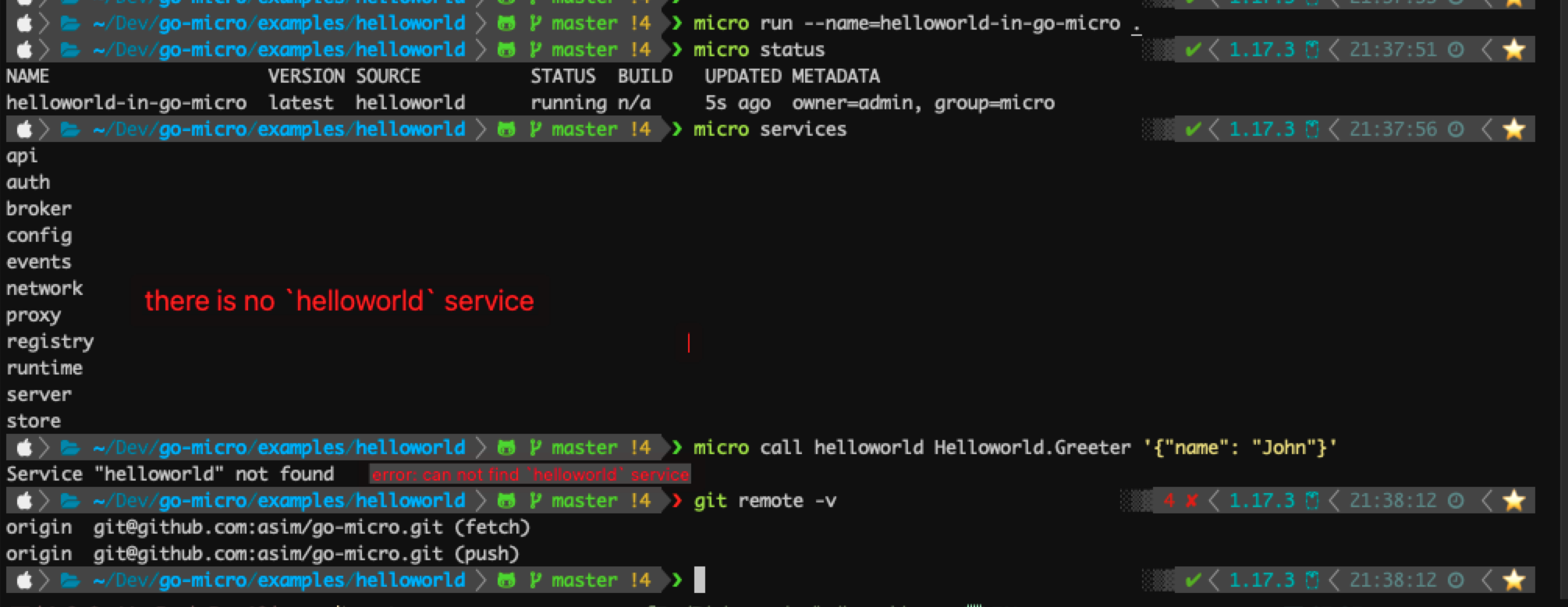 Hello world example can not create micro service · Issue #2362 · micro/go-micro · GitHub