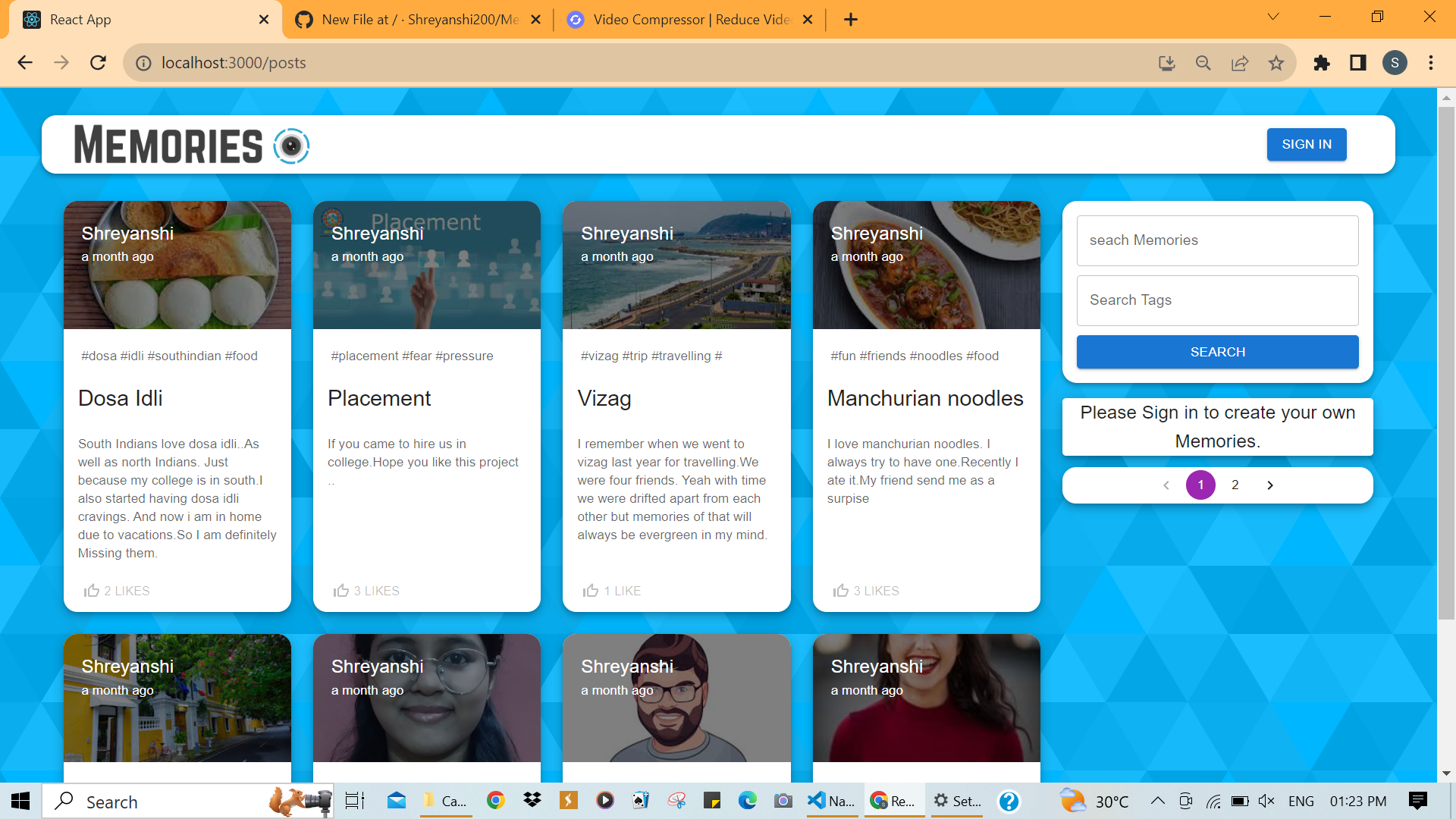 GitHub - Shreyanshi200/Memories-Social_Media_Application