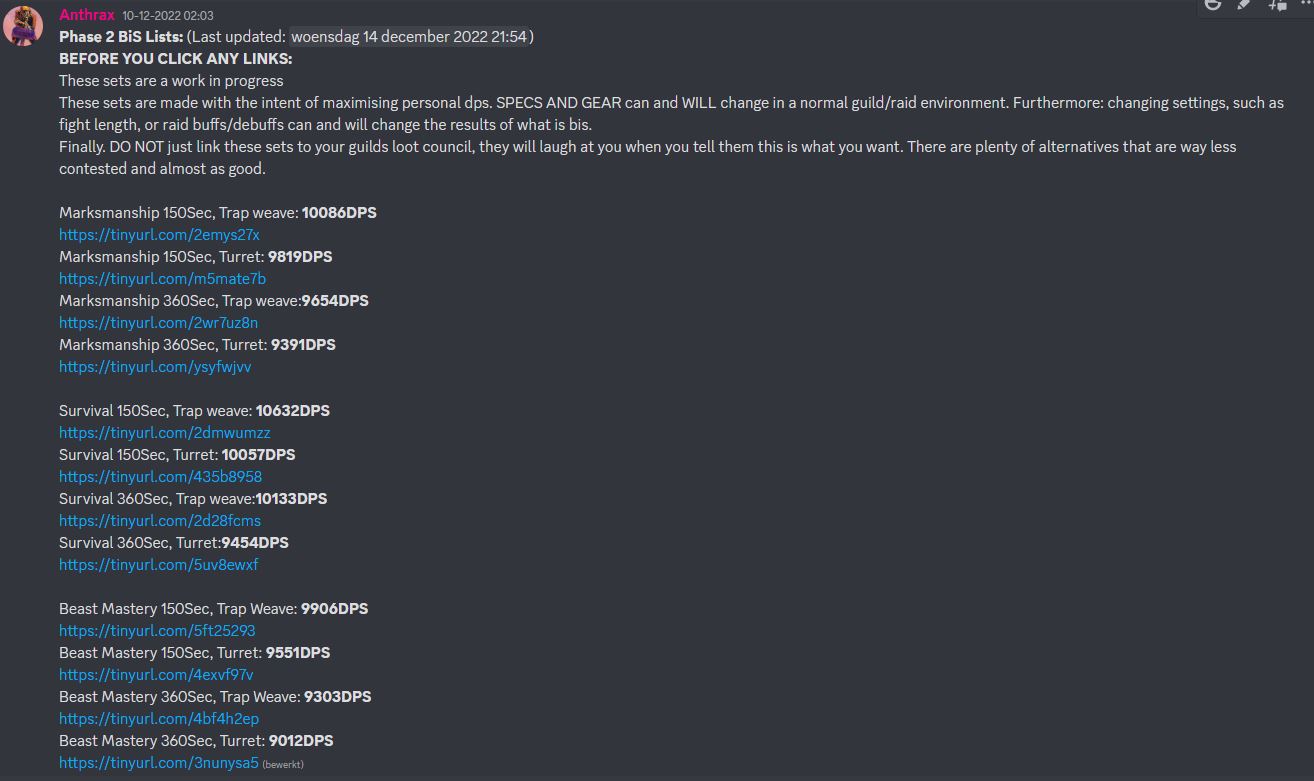 Sim results significantly changed with exactly same settings. · Issue #2196 · wowsims/wotlk · GitHub