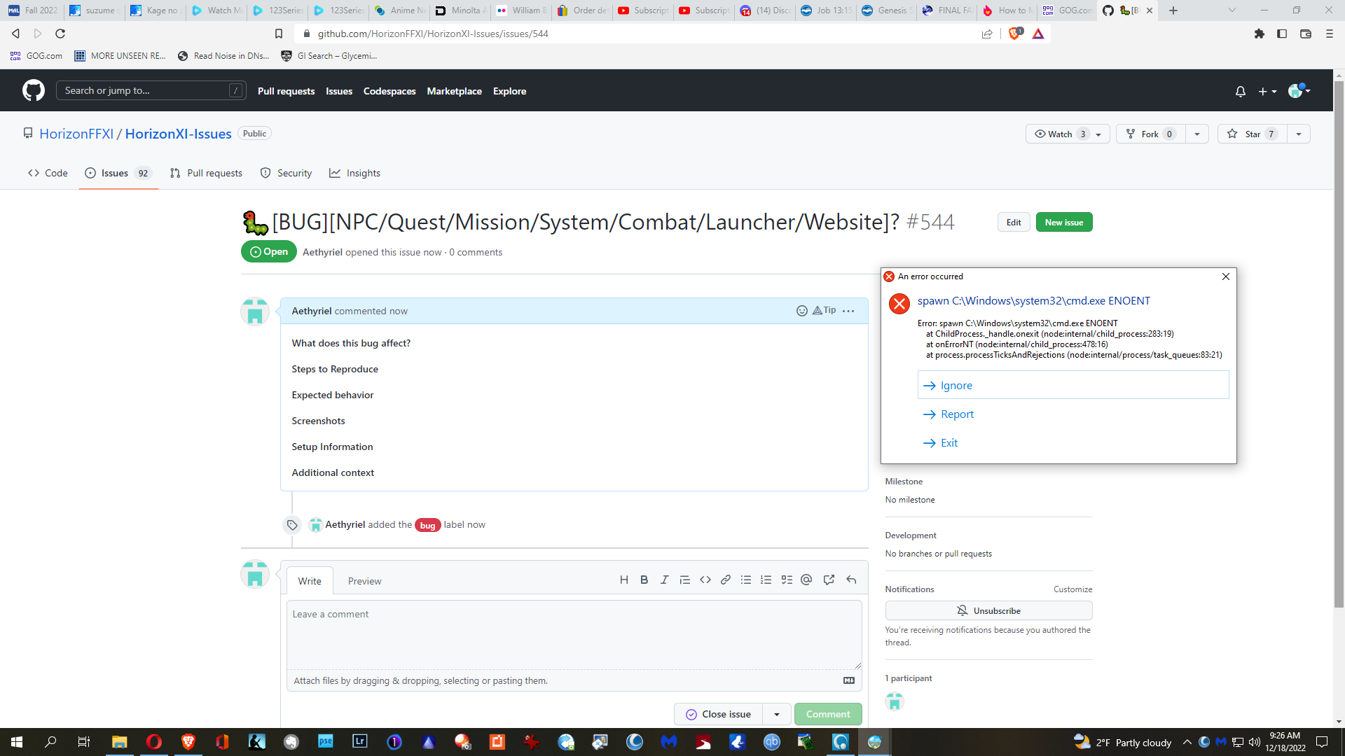 🐛[BUG][NPC/Quest/Mission/System/Combat/Launcher/Website]? · Issue #545 ...
