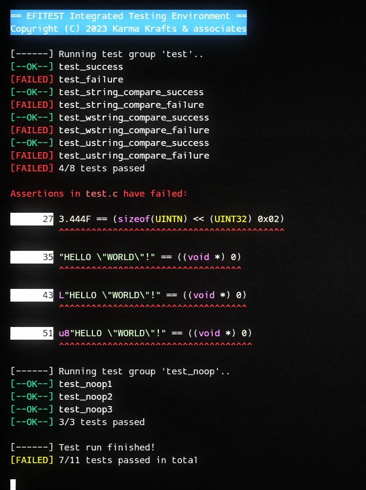 GitHub - kos-project/efitest: Freestanding C/C++ library for writing ...