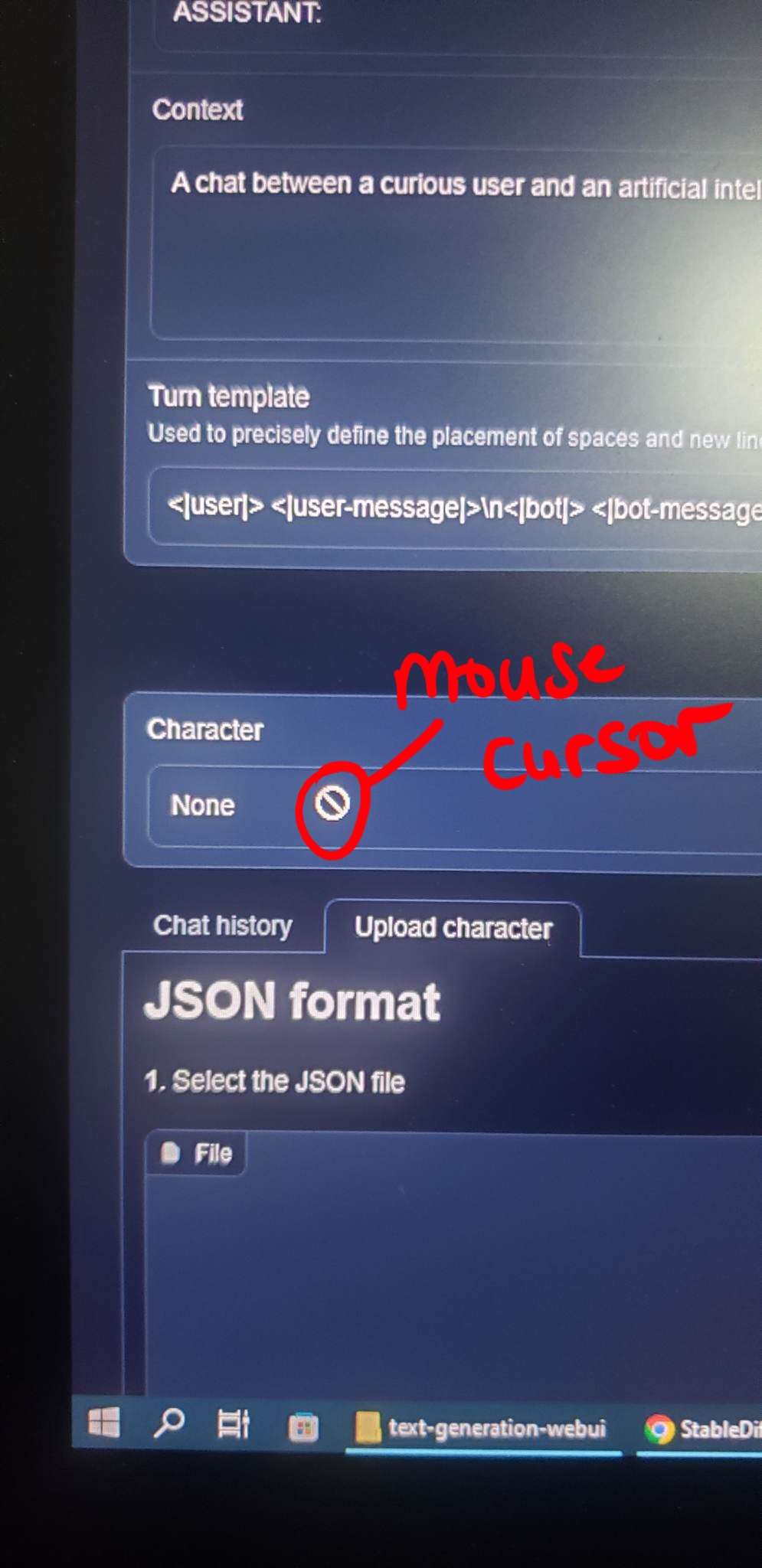 Character dropdown can't be clicked. · Issue #1975 · oobabooga/text ...