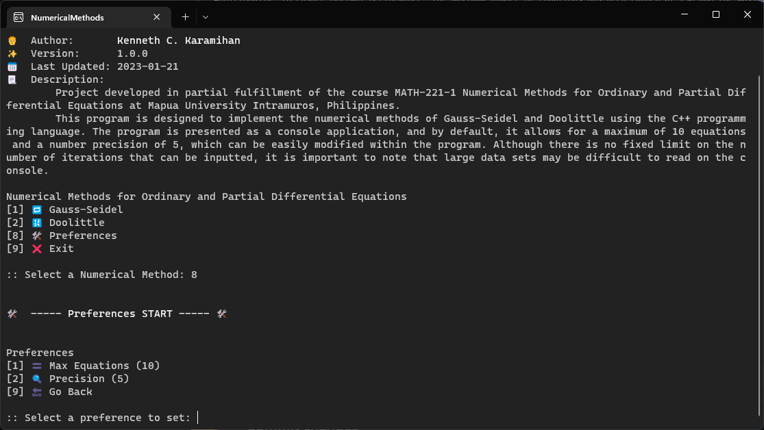 GitHub - kenjineer/numerical-methods