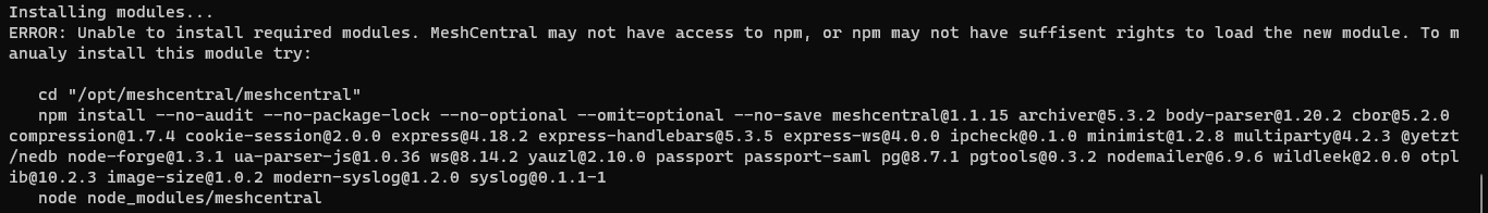 TCP Syslog feature of MeshCentral requires Python in docker image · Issue #5546 · Ylianst ...