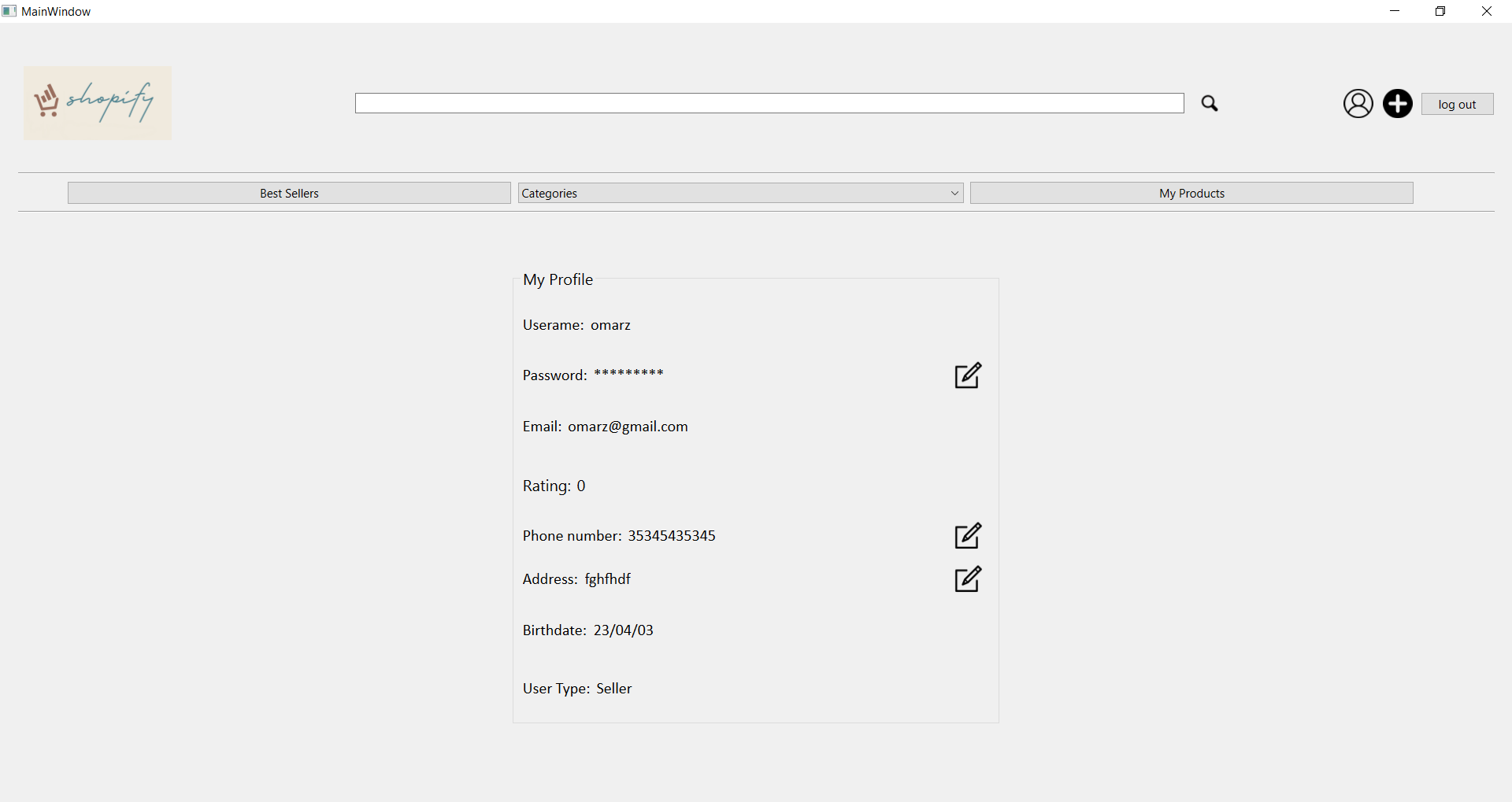 GitHub - AliTarek99/Marketplace: Marktetplace using C++ with Qt