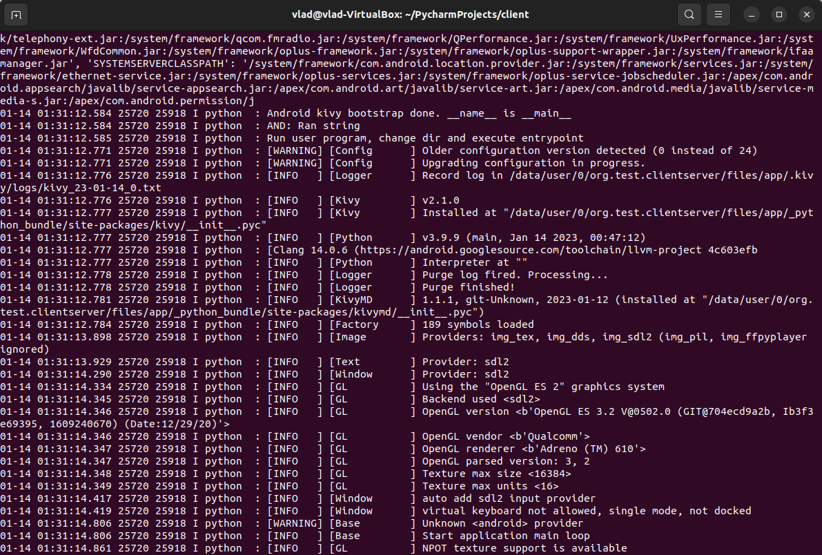 When I run the application on my smartphone, the application crashes and gives an error in ...