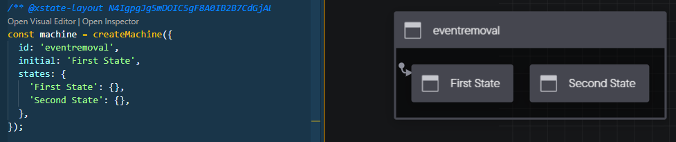 Event not removed from code when removed with editor · Issue #76 · statelyai/studio-issues · GitHub