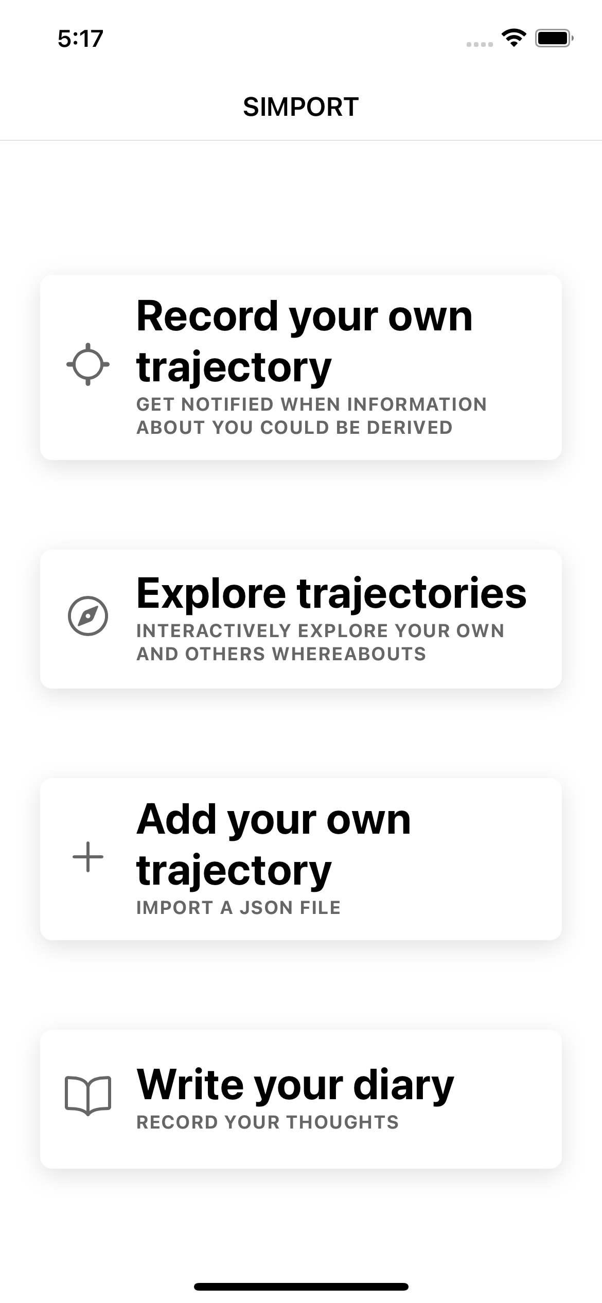 ESM / diary modus · Issue #123 · sitcomlab/simport-learning-app · GitHub