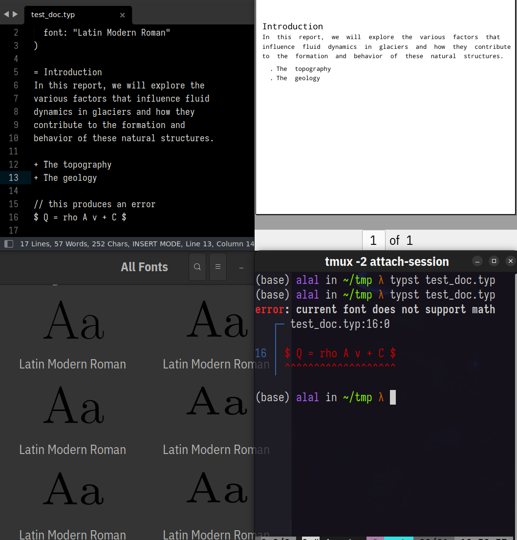 Font ignored + "current font does not support math" · Issue #97 · typst/typst · GitHub