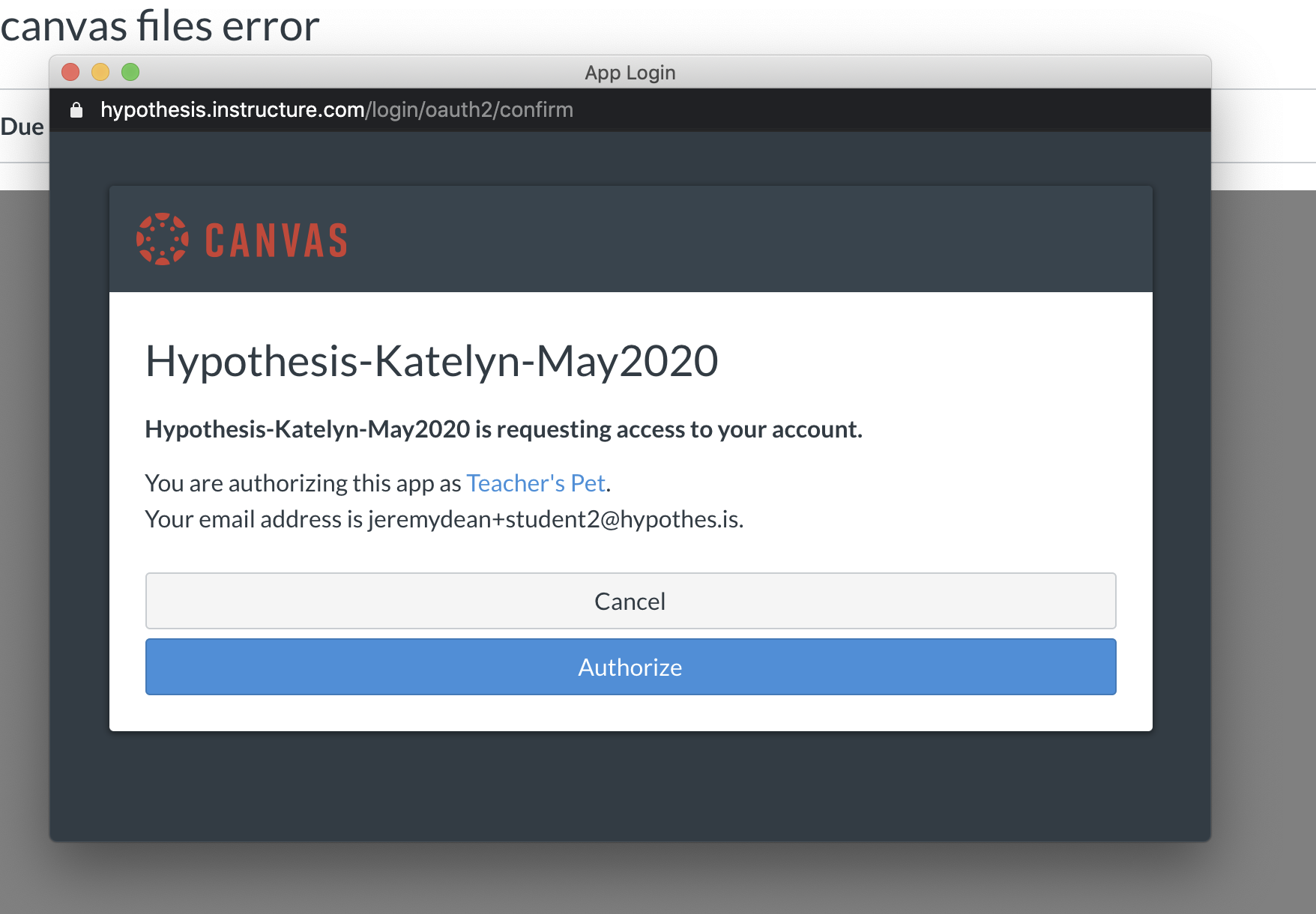EPIC: Handle Canvas authorization errors more gracefully · Issue #1134 ...