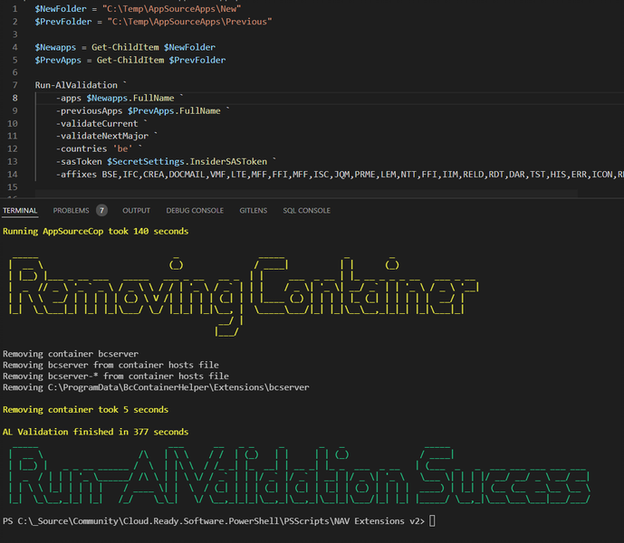 Run-ALValidation doesn't ignore pragmas · Issue #2365 · microsoft/navcontainerhelper · GitHub