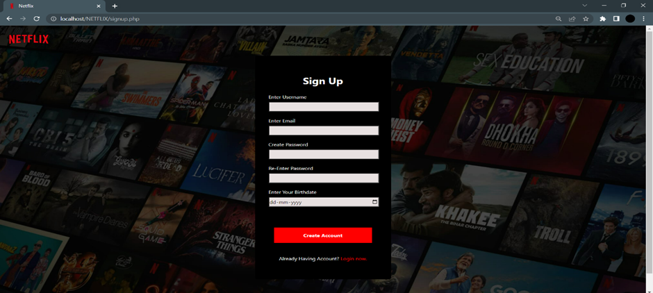 GitHub - HardikPrajapati2208/Netflix-Clone: Netflix Clone Project Login ...