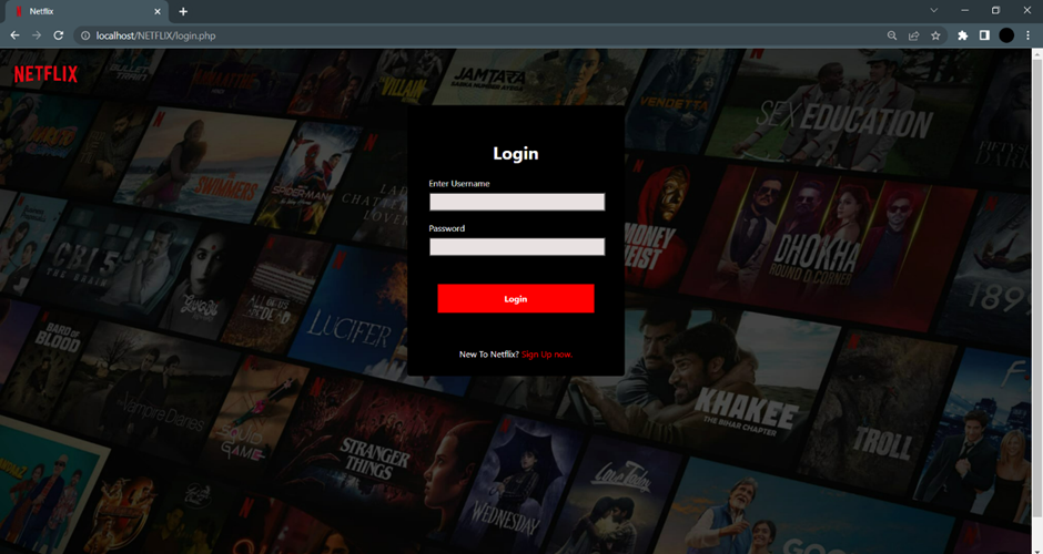 GitHub - HardikPrajapati2208/Netflix-Clone: Netflix Clone Project Login & Sign-up With User ...