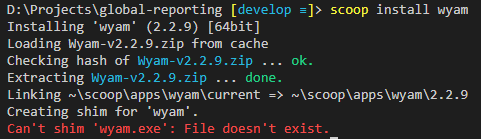 wyam@2.2.9: Shim wyam.exe error · Issue #809 · ScoopInstaller/Main · GitHub