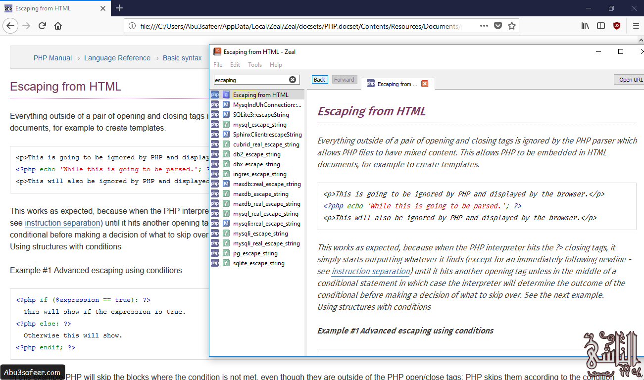 is it possible to get the original styling for MySQL and PHP docs ...