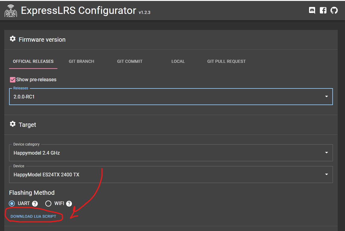 Download LUA script from specific branch · Issue #128 · ExpressLRS ...