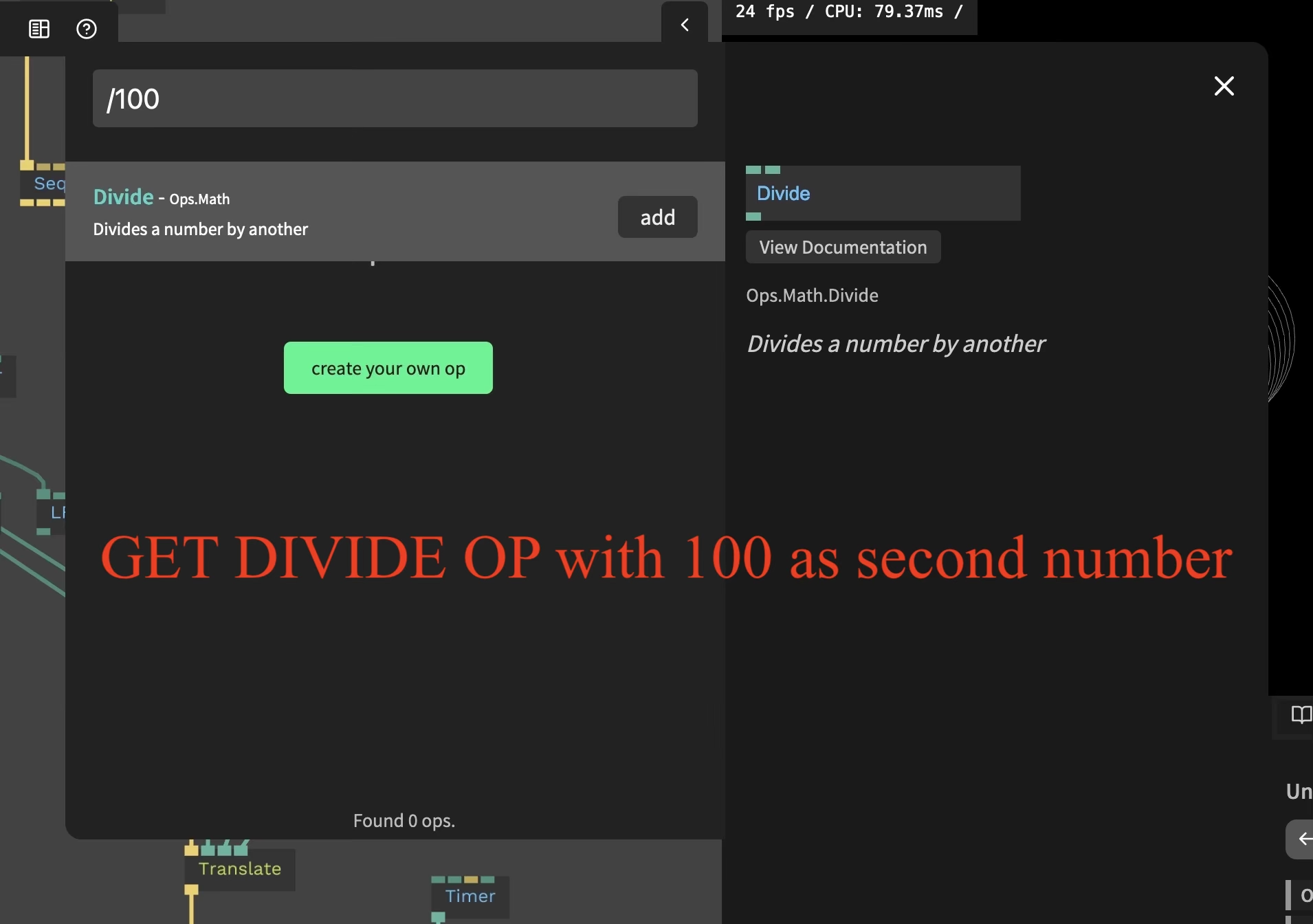 Math expression Ops with quick parameters '1+', '/100' for UI ⭐️🌟 · Issue #497 · cables-gl ...