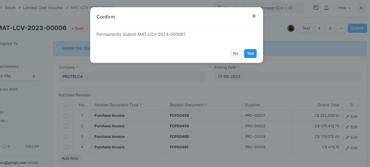 Debit and Credit not equal for Purchase Invoice in Landed Cost Voucher (LCV) Distribute Manually ...
