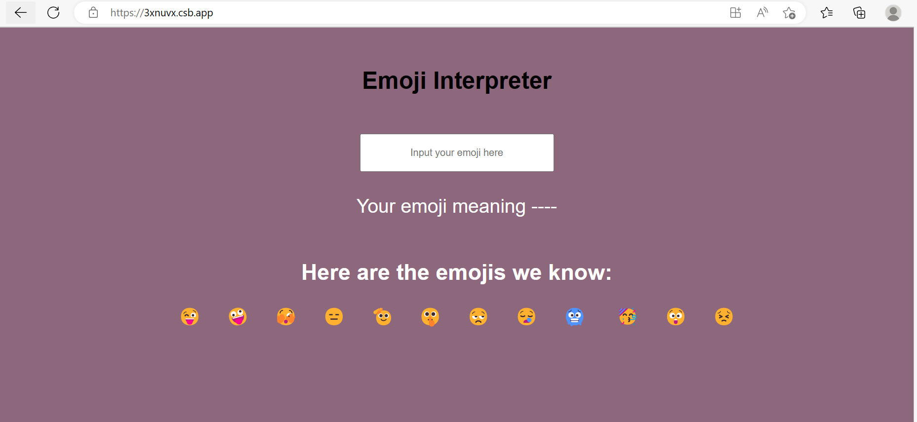 GitHub - Shalinigupta6129/Emoji-Interpreter-app: An emoji interpreter app which shows the ...