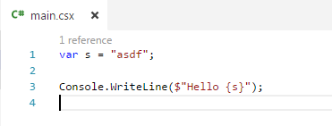 Highlight c#6.0 "String Interpolation" · Issue #50981 · microsoft/vscode · GitHub