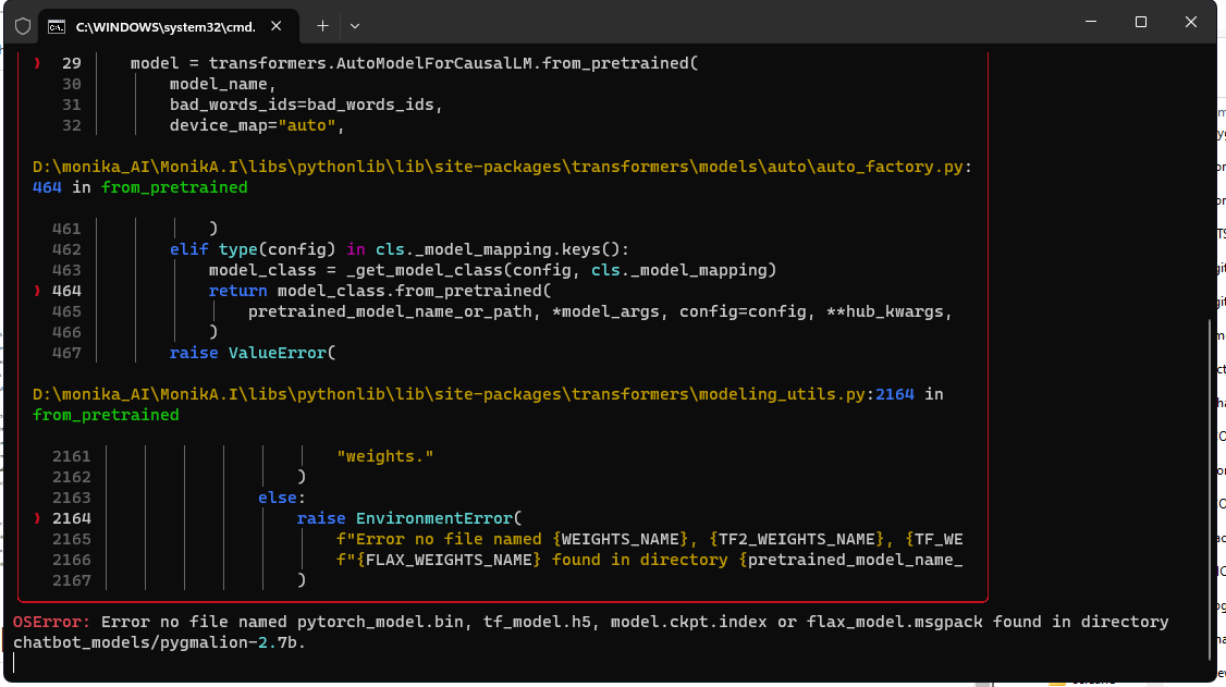 when i run run.bat with botchat and TTS · Issue #84 · Rubiksman78 ...