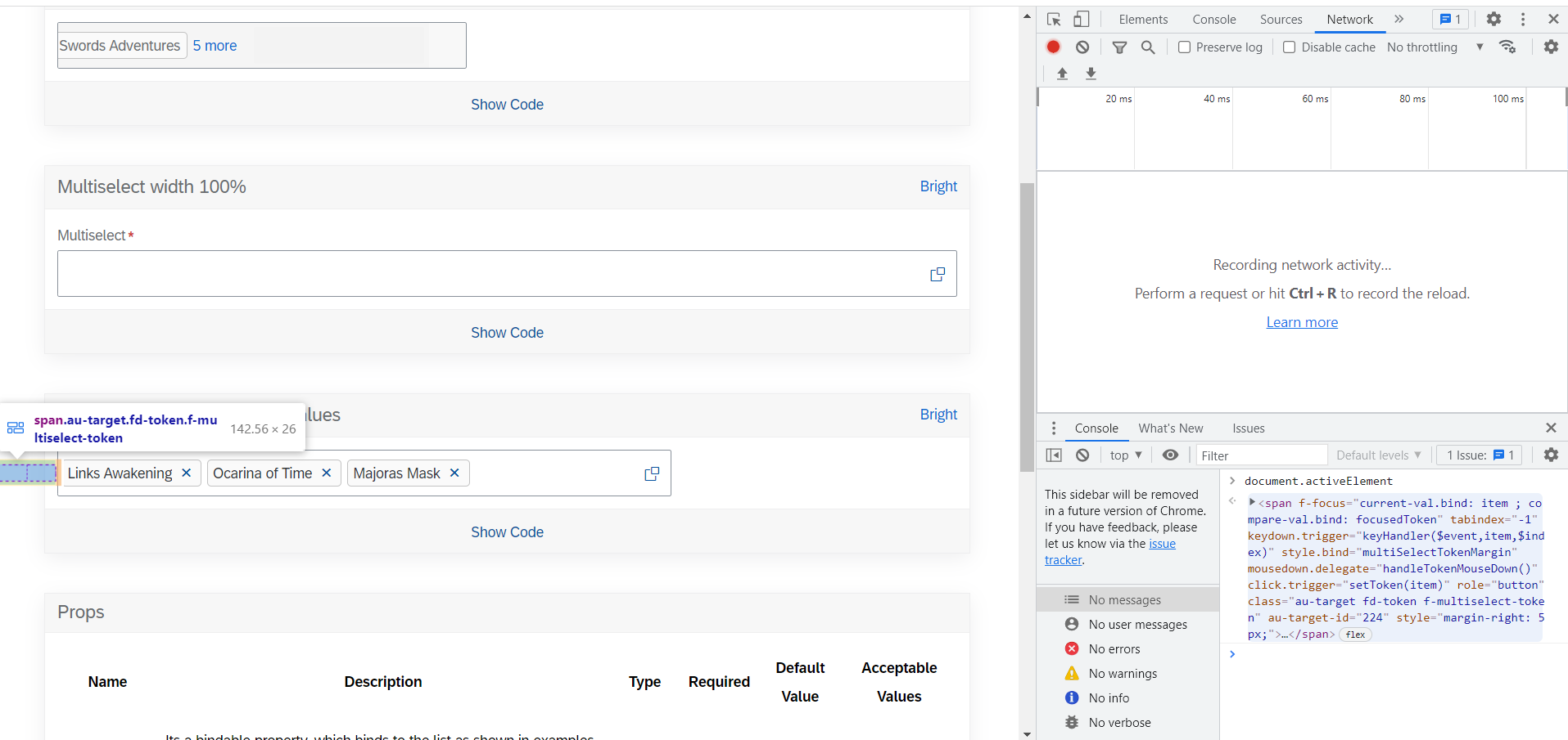 Multi Input Horizontal Scroll On Token Is Not Working · Issue 2915 · Sapfundamental Styles