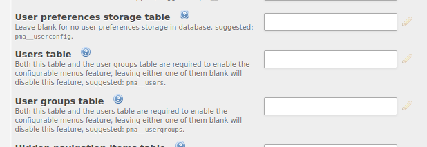 Better phrasing for "Users table" in setup script · Issue #16489 · phpmyadmin/phpmyadmin · GitHub