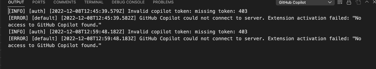  VS Code Codespaces No Access To GitHub Copilot Found Community 