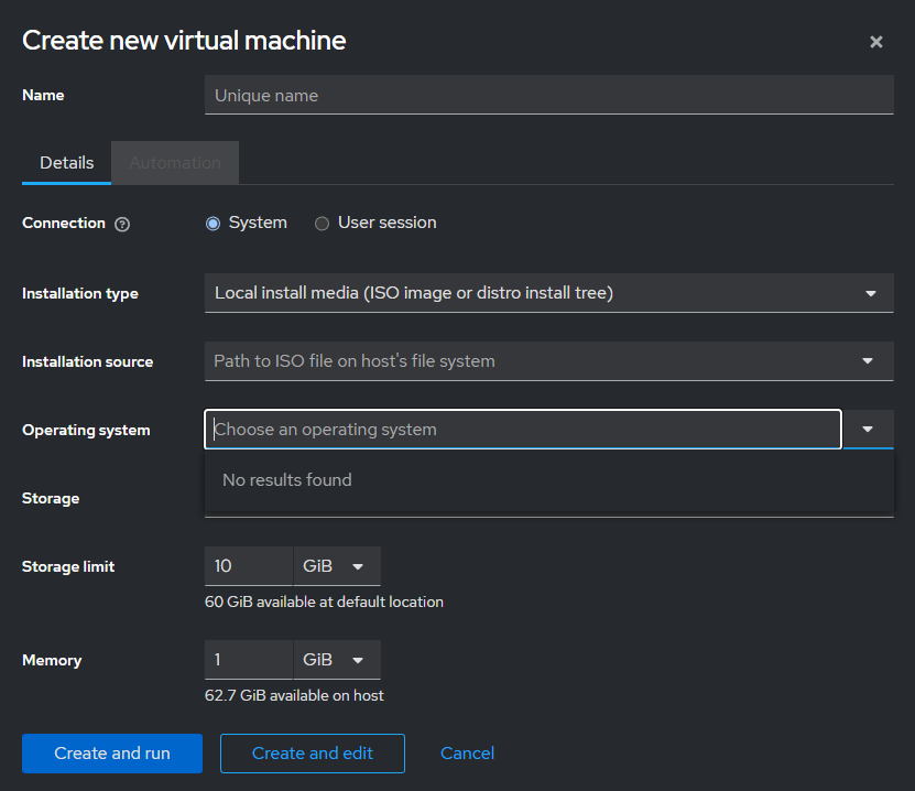 Virtual Machine (VM) config issues. · Issue #1129 · cockpit-project/cockpit-machines · GitHub