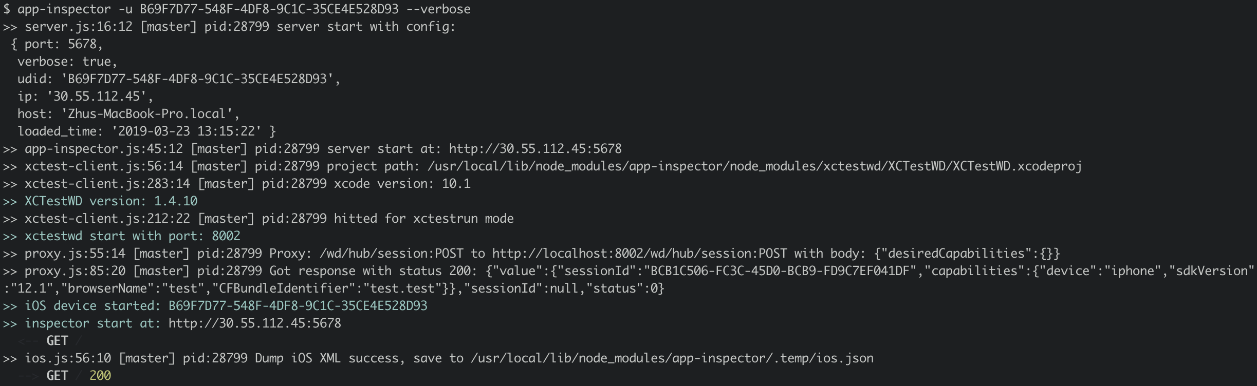 app-inspector waiting device start... · Issue #899 · alibaba/macaca · GitHub