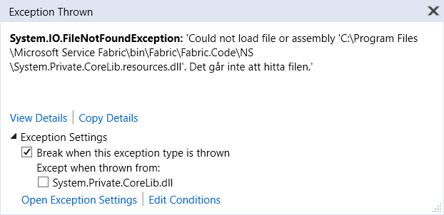 Unable to load System.Private.Xml.resources.dll · Issue #563 · microsoft/service-fabric-issues ...